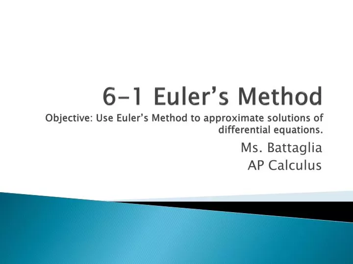PPT - Ms. Battaglia AP Calculus PowerPoint Presentation, free download ...