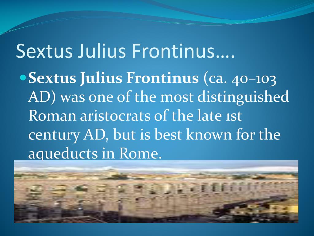 PPT - Public Health in Rome: Public Baths and Roman Water Supply ...