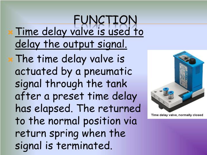 PPT - Time delay valve PowerPoint Presentation - ID:2860863