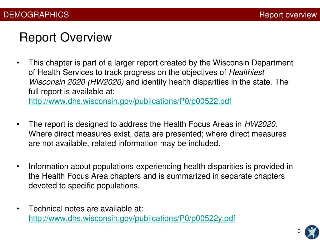 PPT - Healthiest Wisconsin 2020 Baseline and Health Disparities Report Demographic Overview ...