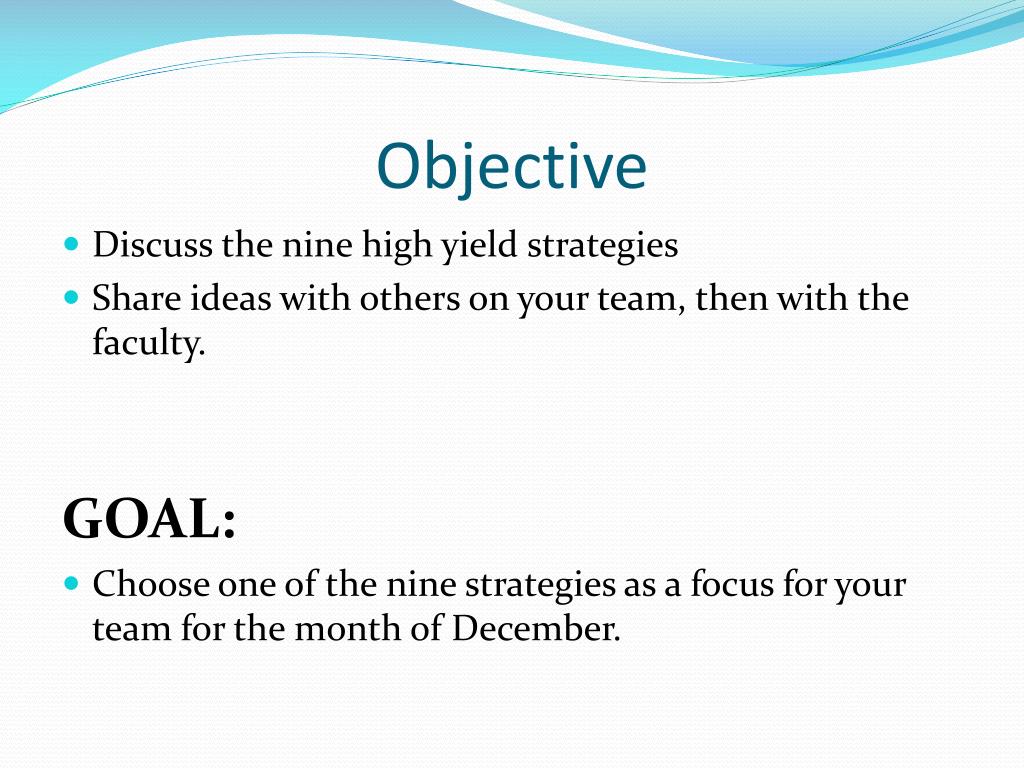 PPT - Marzano’s (Nine) High – Yield Instructional Strategies By Robert ...