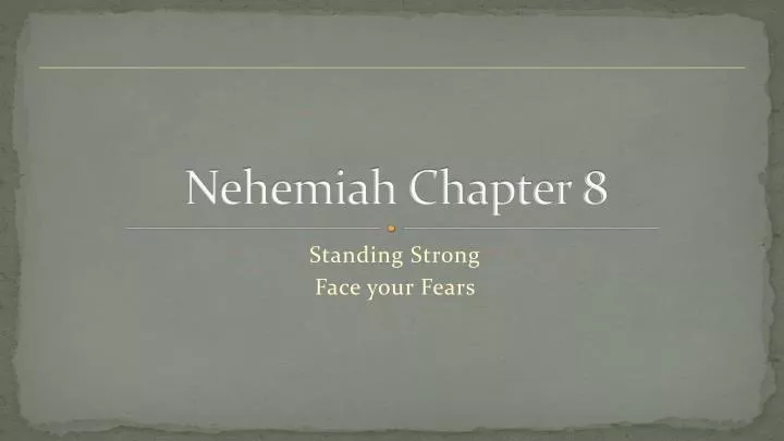 PPT - Nehemiah Chapter 8 PowerPoint Presentation, free download - ID ...