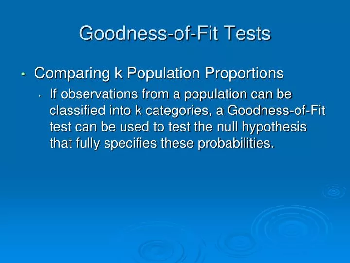 PPT - Goodness-of-Fit Tests PowerPoint Presentation, free download - ID ... PPT - Goodness-of-Fit Tests PowerPoint Presentation, free download - ID ...