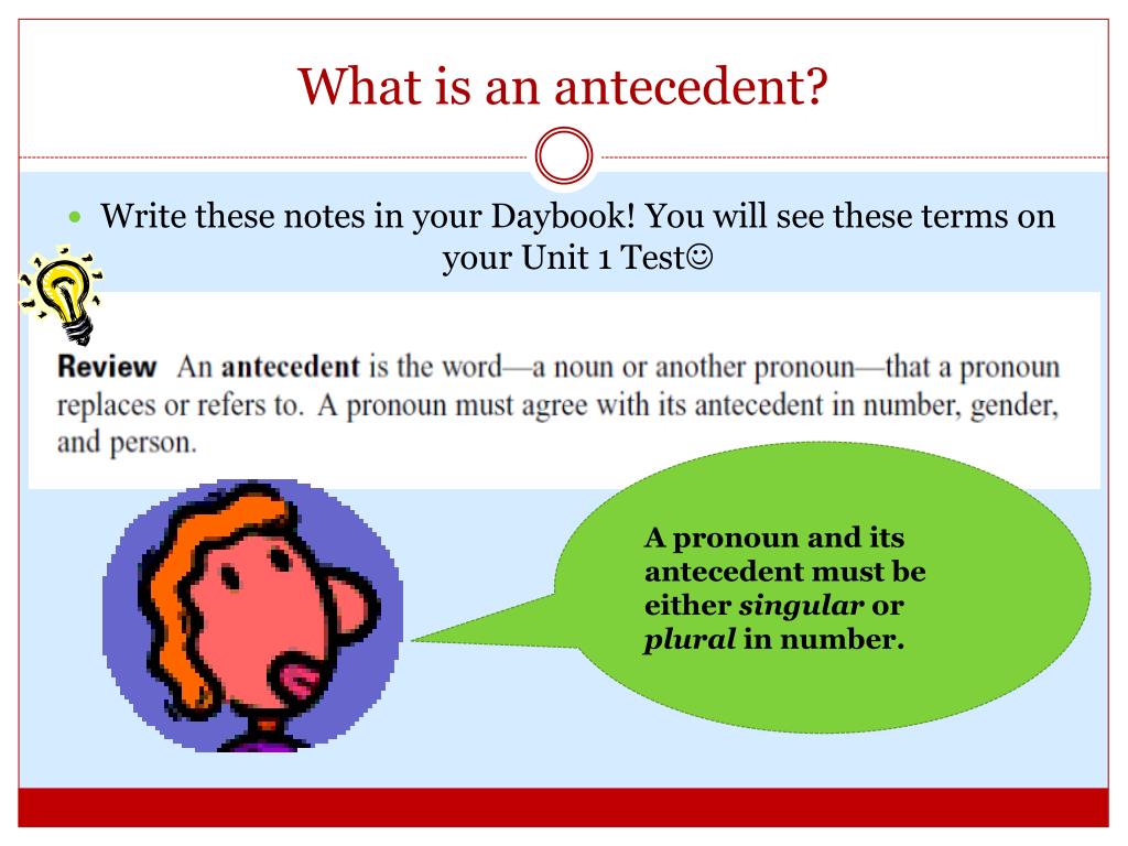 PPT - Pronoun-Antecedent Agreement PowerPoint Presentation, free ...