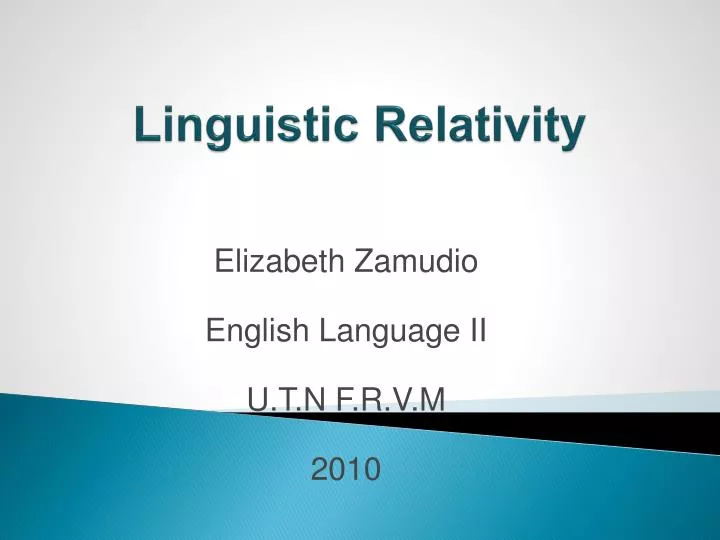 PPT - Linguistic Relativity PowerPoint Presentation, free download - ID ...