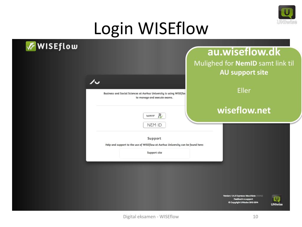 PPT - Præsentation a f UNIwise og WISEflow - 2014 PowerPoint Presentation - ID:2864358