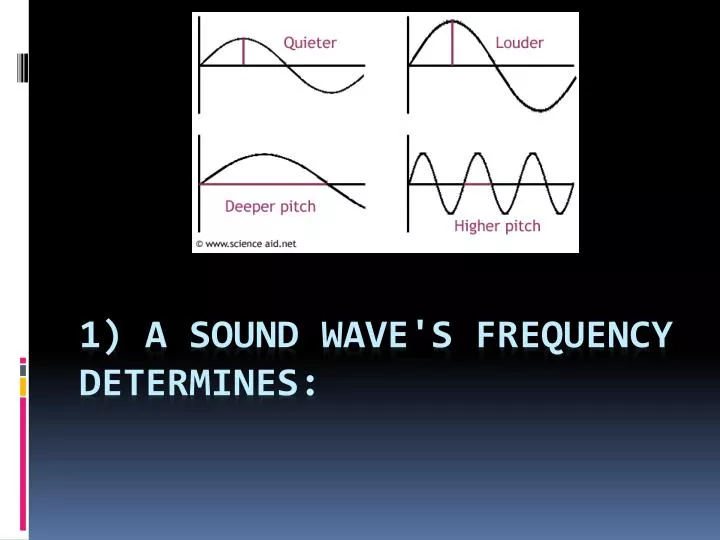 PPT - 1) A sound wave's frequency determines: PowerPoint Presentation ...