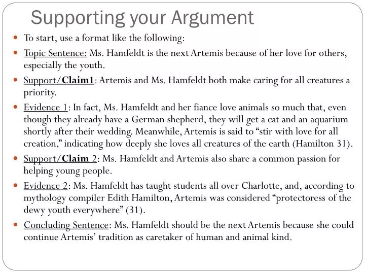 PPT - Supporting your Argument PowerPoint Presentation, free download ...