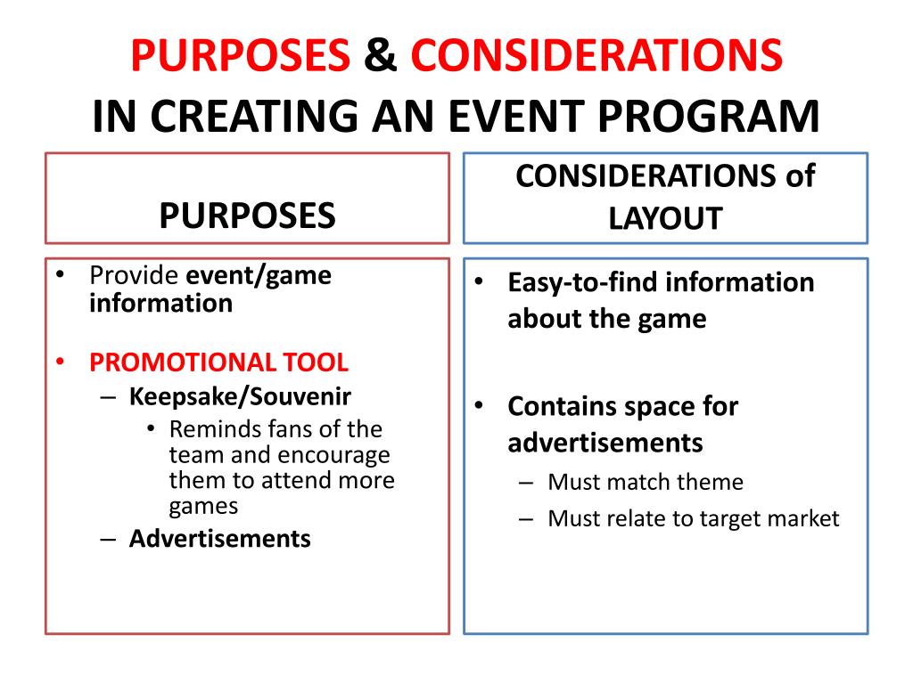 PPT - Event Program Design for Effective Sales Promotion PowerPoint ...