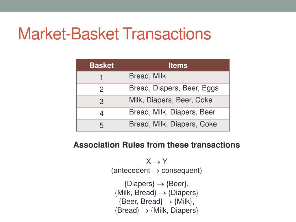 PPT - Association rule discovery ( Market basket-analysis) PowerPoint ... PPT - Association rule discovery ( Market basket-analysis) PowerPoint ...