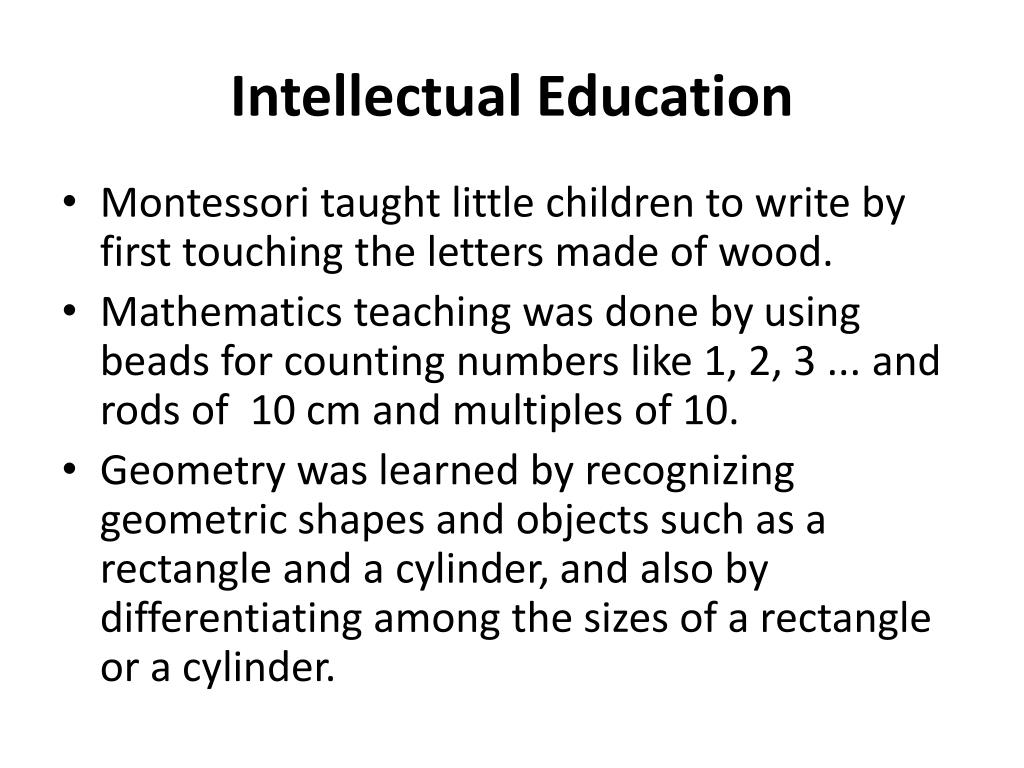 PPT - Dr. Maria Montessori and Her Influence On Education PowerPoint ...