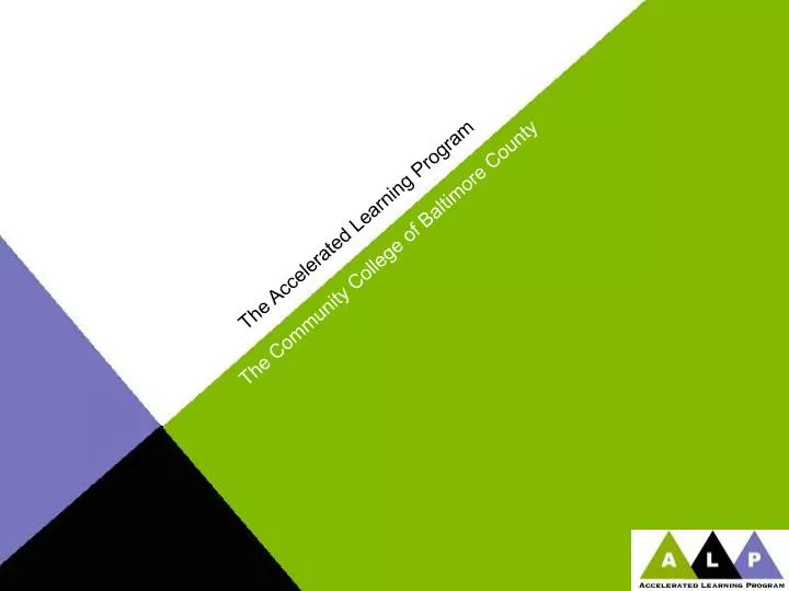 PPT - The Accelerated Learning Program PowerPoint Presentation, free ...