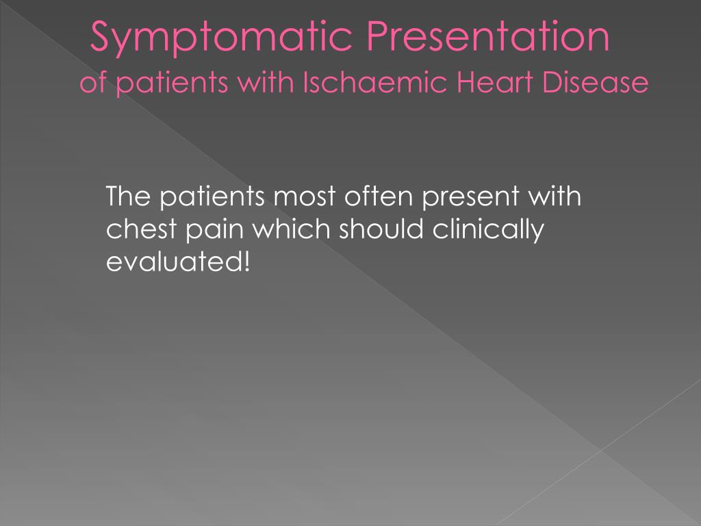 PPT - ISCHAEMIC HEART DISEASE Pathophysiology And Stable Angina ...