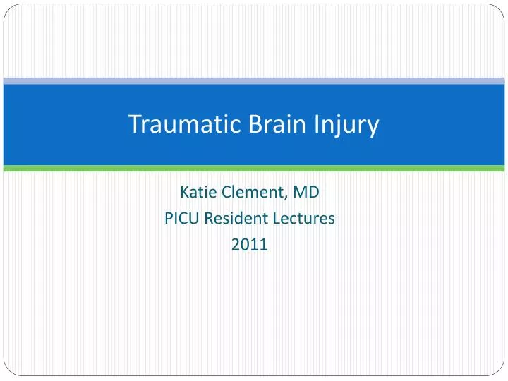 PPT - Traumatic Brain Injury PowerPoint Presentation, free download ...