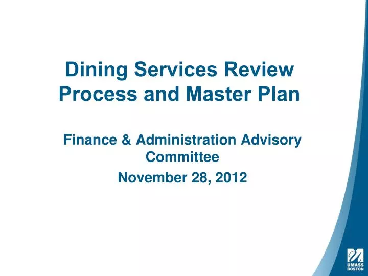 PPT - Dining Services Review Process and Master Plan PowerPoint ...