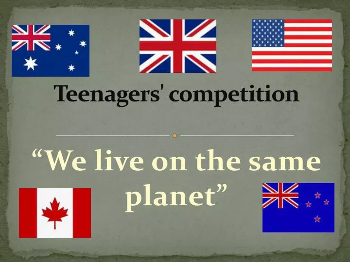 PPT - Teenagers' competition PowerPoint Presentation, free download ...