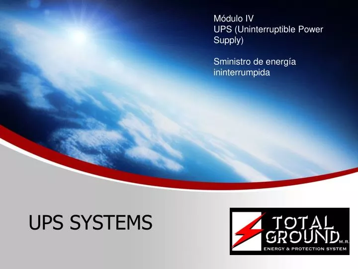 PPT - UPS SYSTEMS PowerPoint Presentation, free download - ID:2869030