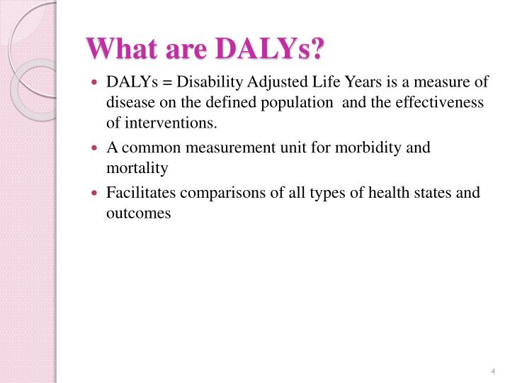 PPT - Disability Adjusted Life Years PowerPoint Presentation - ID:2869534