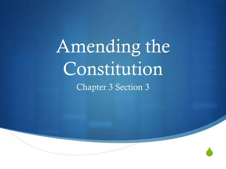 PPT - Amending the Constitution PowerPoint Presentation, free download ...