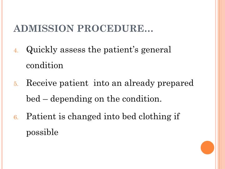 PPT - ADMISSION OF PATIENTS TO THE HOSPITAL. PowerPoint Presentation ...