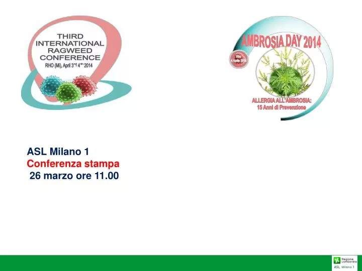 PPT - ASL Milano 1 C onferenza stampa 26 marzo ore 11.00 PowerPoint ...