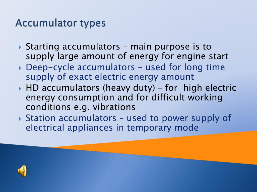 PPT - Accumulators in Physics: Operation, Types, and Maintenance ...