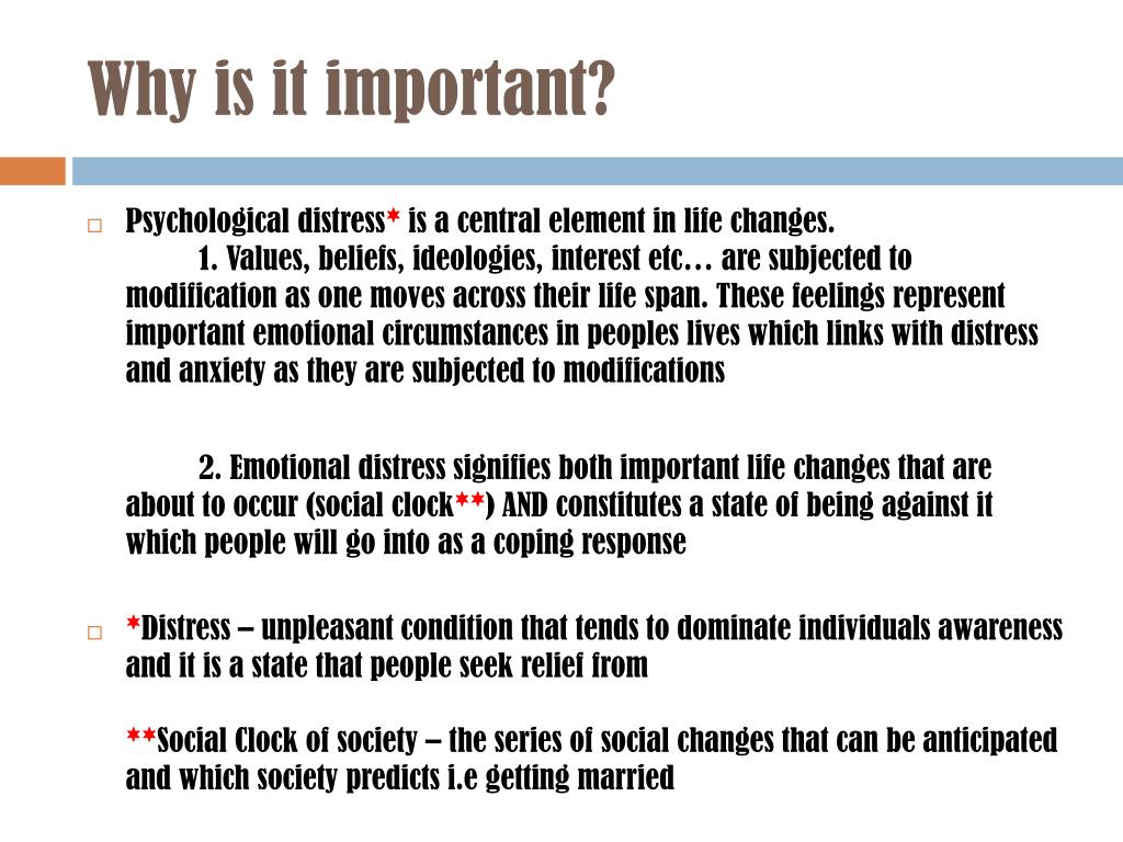 PPT - Leonard Pearlins ’ T heory Of Psychological Distress PowerPoint ...