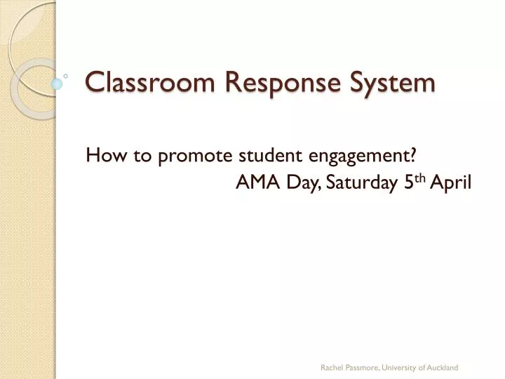 Ppt Classroom Response System Powerpoint Presentation Free Download Id 2870942