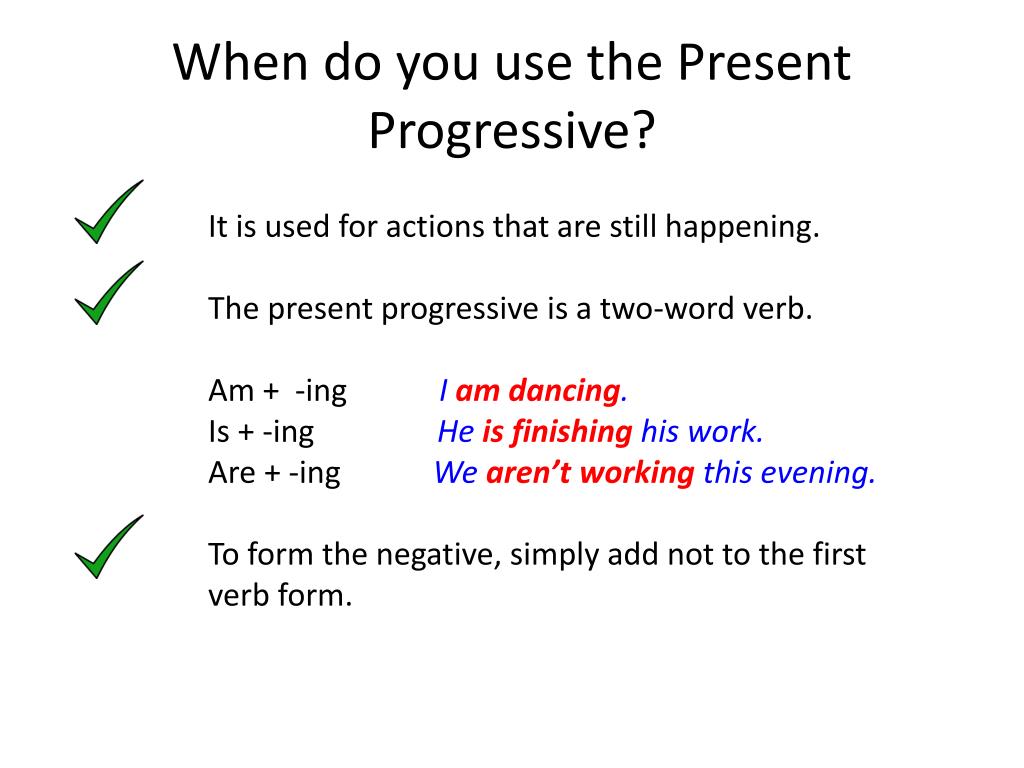 PPT - Distinguishing the Present Tenses: Simple Present Tense, Present ...