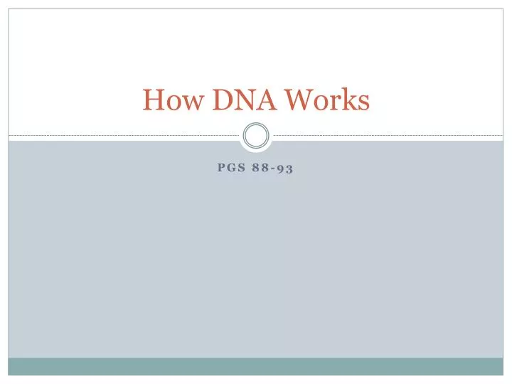 PPT - How DNA Works PowerPoint Presentation, free download - ID:2871779