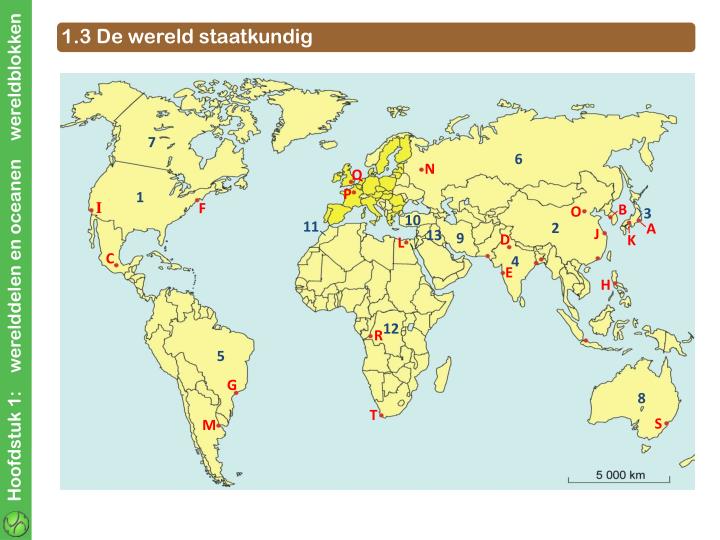 PPT - Hoofdstuk 1: werelddelen en oceanen wereldblokken PowerPoint ...