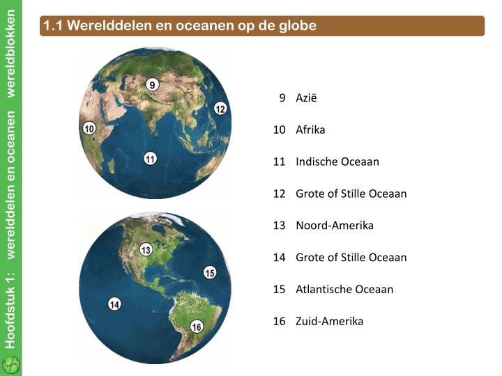 PPT - Hoofdstuk 1: werelddelen en oceanen wereldblokken PowerPoint ...