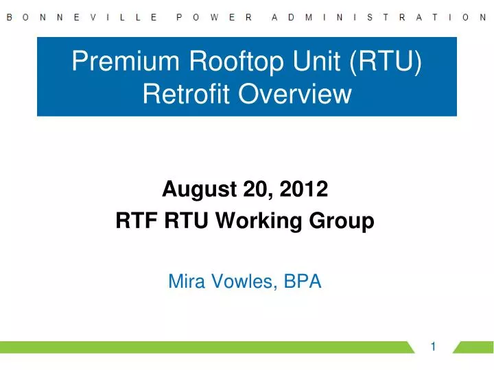 PPT - Premium Rooftop Unit (RTU) Retrofit Overview PowerPoint ...