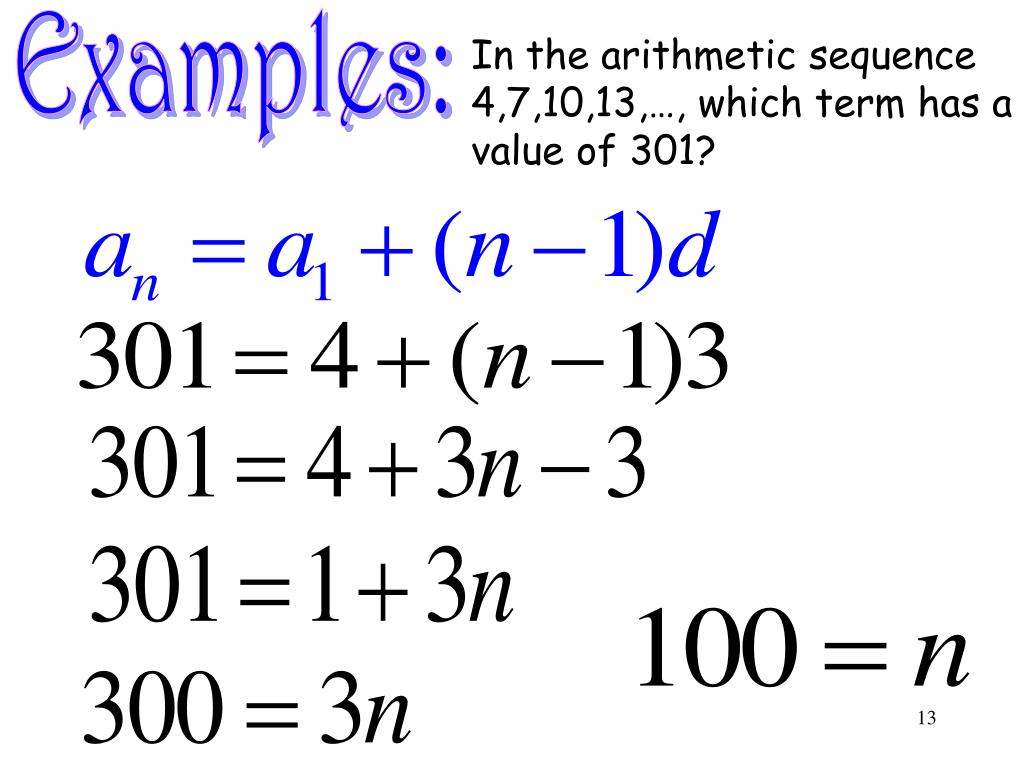 7 Sample Arithmetic Sequence Examples Sample Templates Gambaran