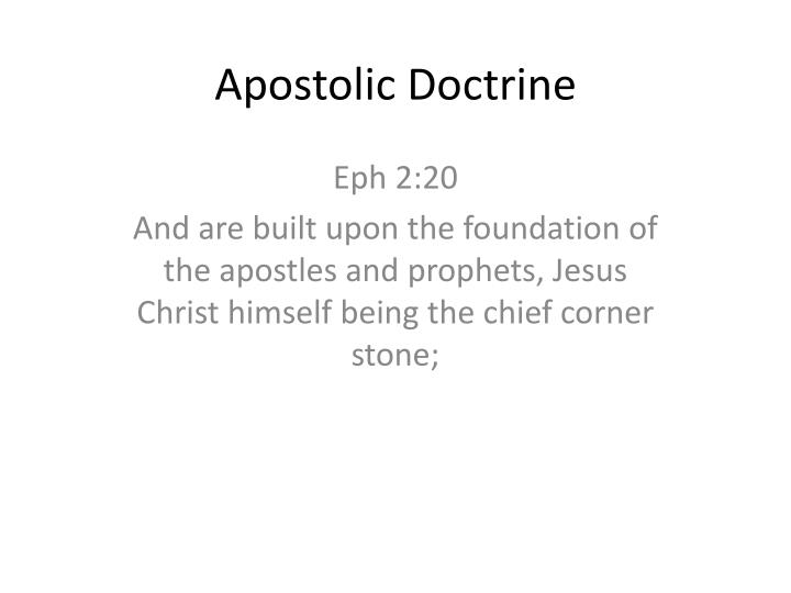 PPT - APOSTOLIC PowerPoint Presentation - ID:2872808