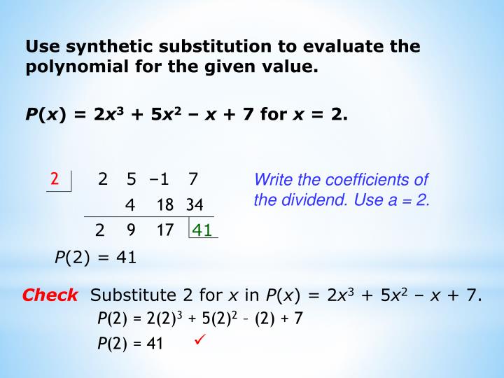 PPT - Dividing Polynomials PowerPoint Presentation - ID:2872956