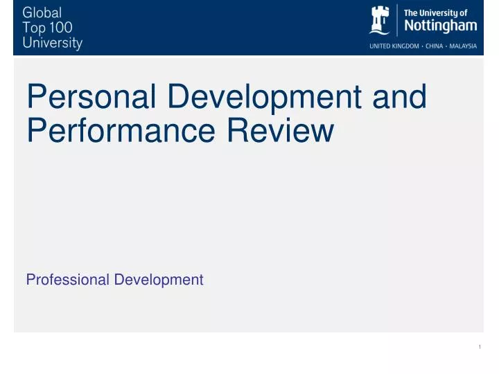 PPT - Personal Development and Performance Review PowerPoint ...