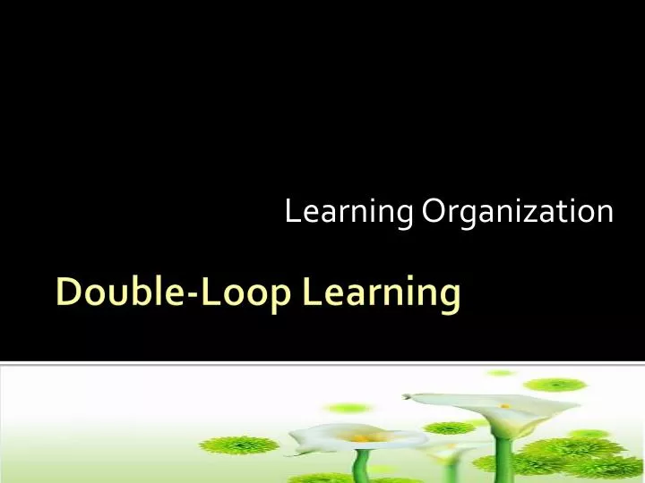 PPT - Double-Loop Learning PowerPoint Presentation, free download - ID:2873529