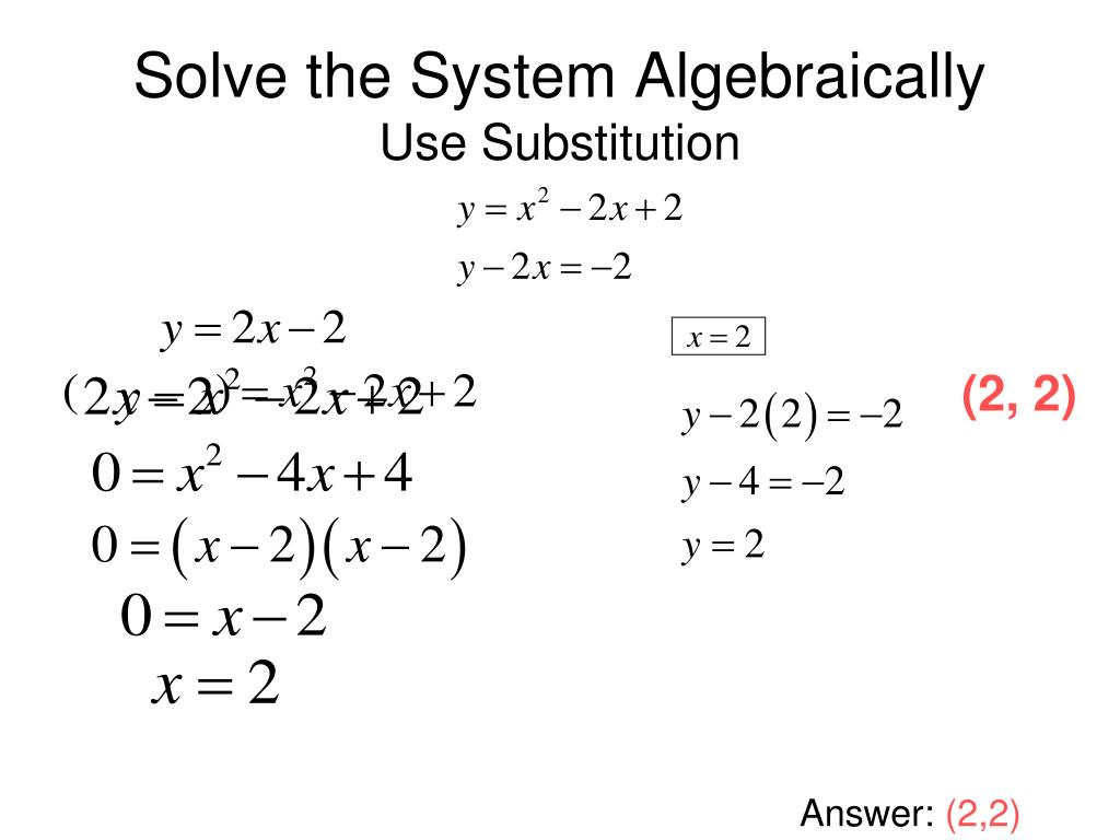 PPT - Solving Systems of Linear and Quadratic Equations PowerPoint ... PPT - Solving Systems of Linear and Quadratic Equations PowerPoint ...