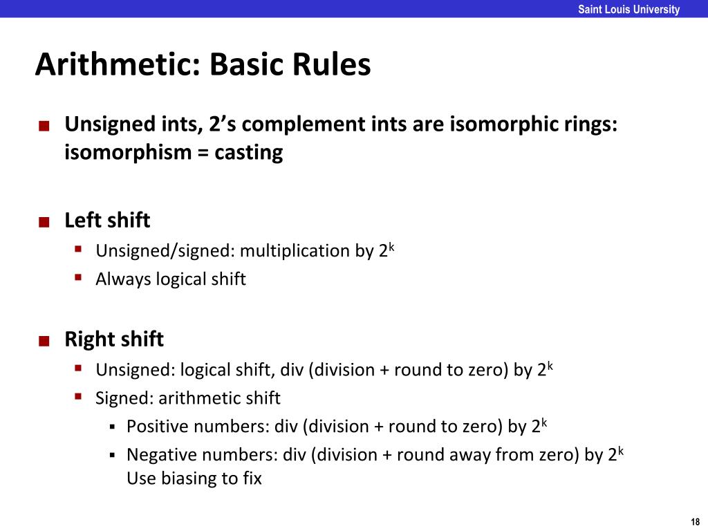 Ppt Arithmetic And Bitwise Operations On Binary Data Csci 224 Ece 317 Computer Architecture