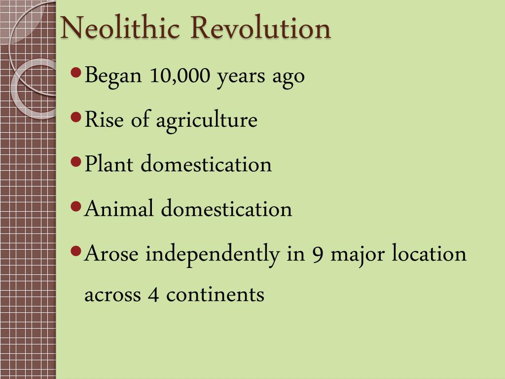 PPT - Neolithic Settlement and Domestication: Catalysts for Infectious ...