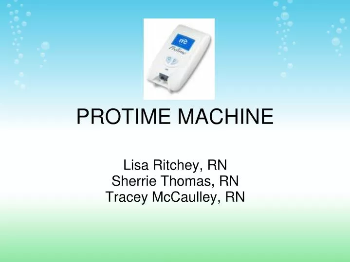 PPT - PROTIME MACHINE PowerPoint Presentation, free download - ID:2874263