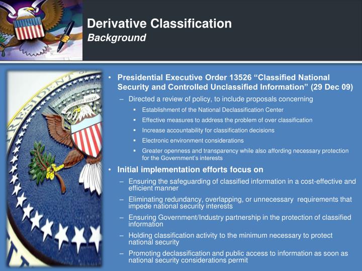 PPT - Derivative Classification Training PowerPoint Presentation - ID ...