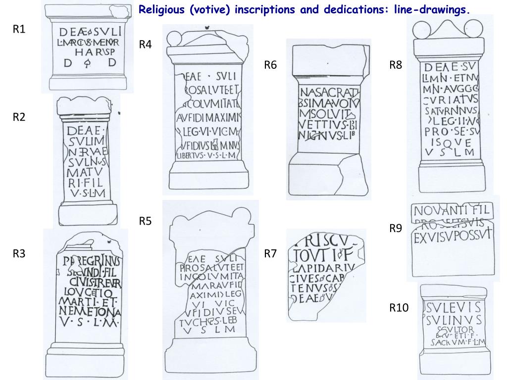 PPT - Line Drawings of the inscriptions and some sculptures in the ...