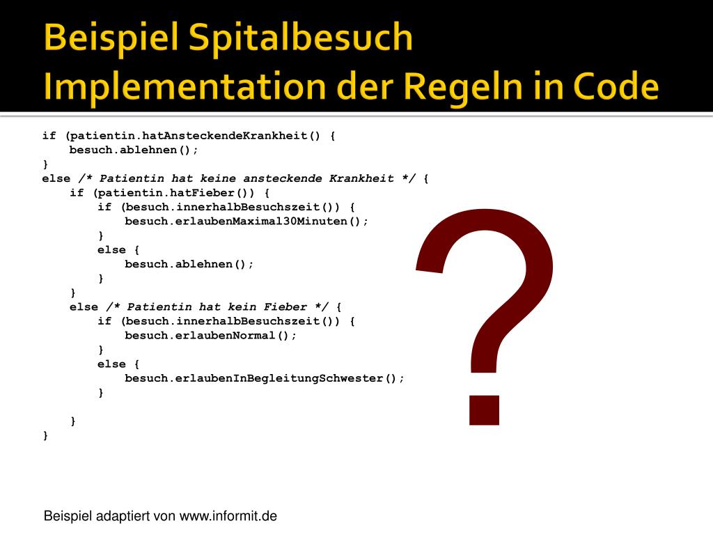 PPT - Entscheidungstabellen als Kommunikationsmittel PowerPoint ...