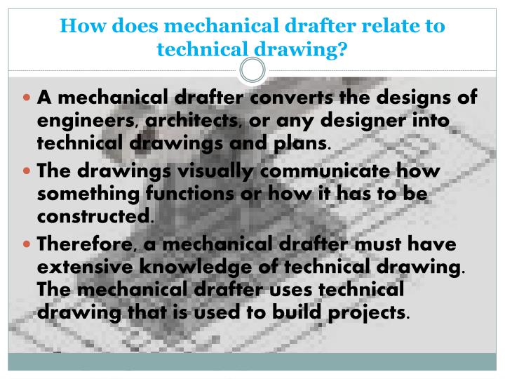 PPT - Mechanical drafter PowerPoint Presentation - ID:2876011