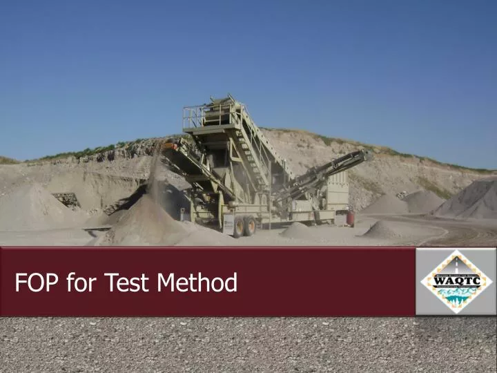 PPT - FOP for Test Method PowerPoint Presentation, free download - ID ...