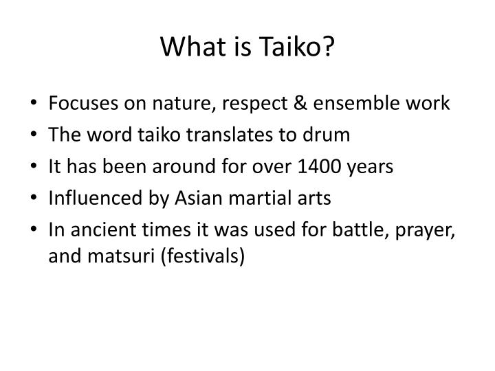 PPT - Japanese Taiko Drumming PowerPoint Presentation - ID:2876167