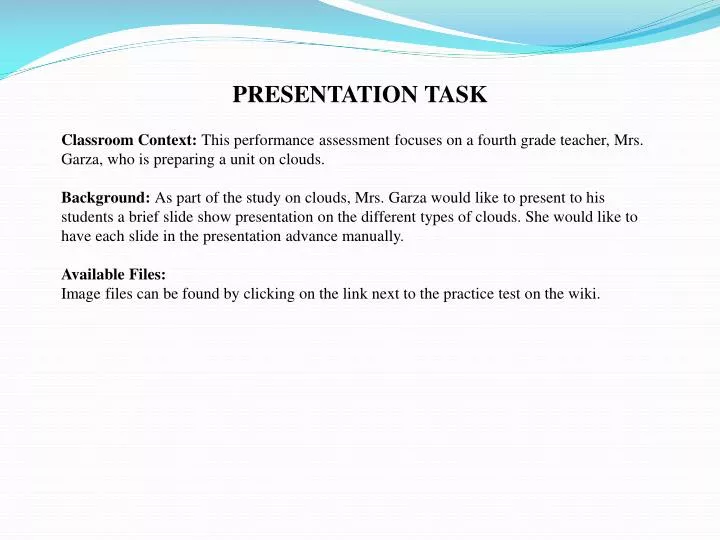 PPT - PRESENTATION TASK PowerPoint Presentation, free download - ID:2876251