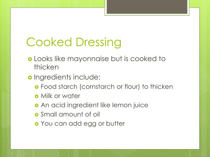 PPT - SALAD DRESSINGS PowerPoint Presentation - ID:2876774